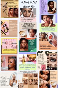 Ready to Post Makeup Tips Social Media Management Infographics For ...