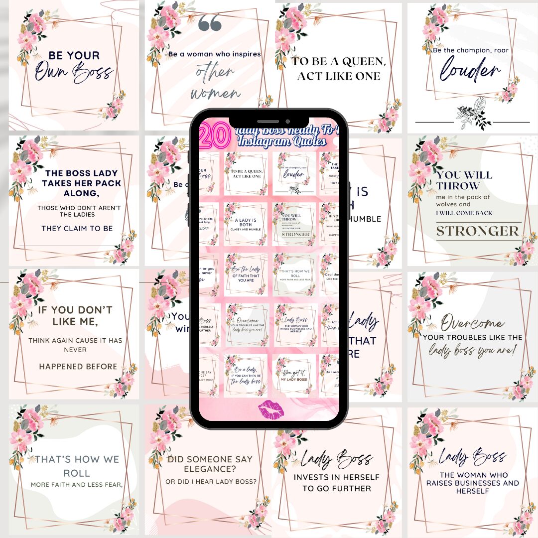 20 Lady Boss Ready-to-Post Instagram Quotes