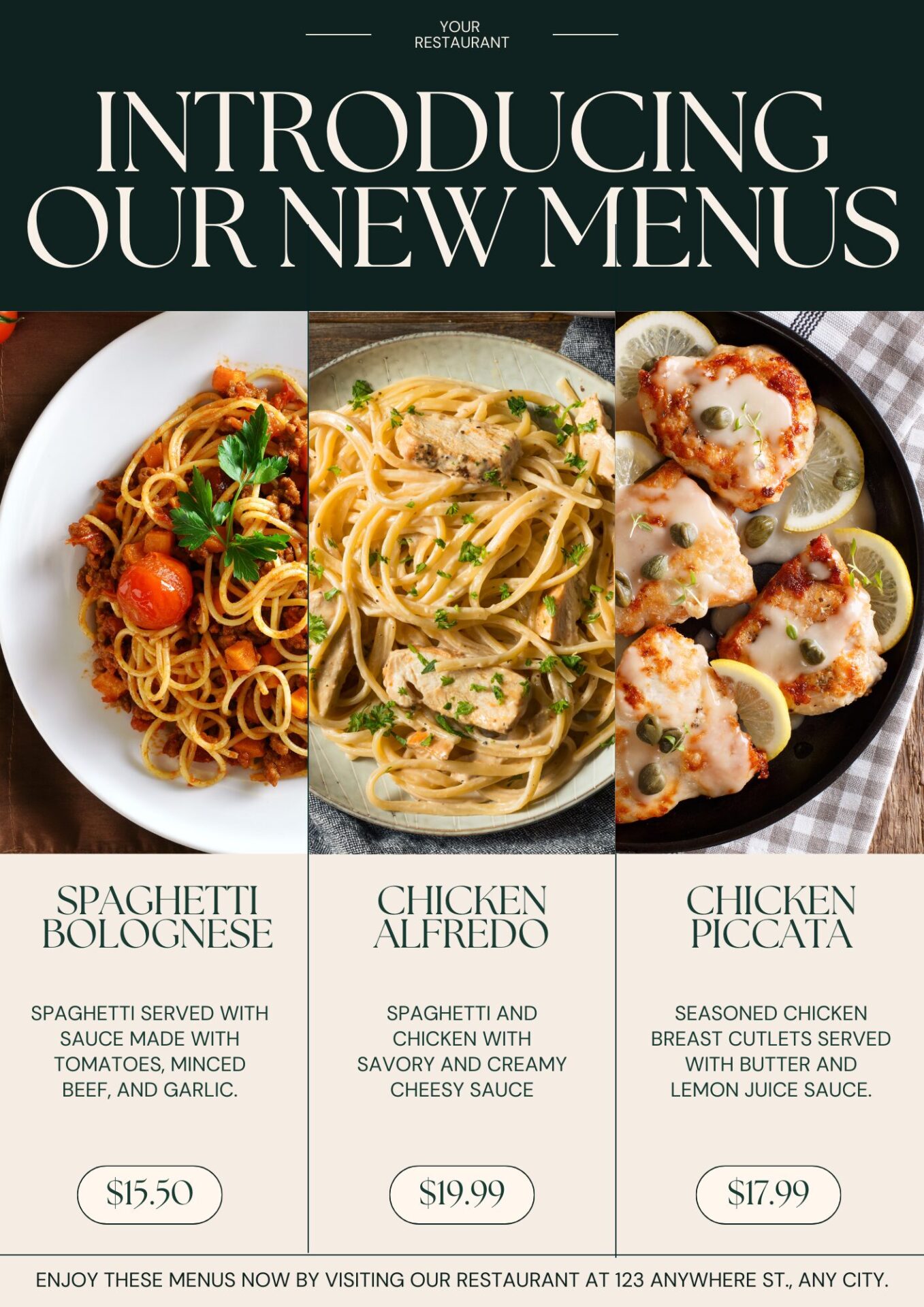 Customizable Restaurant Flyer Templates